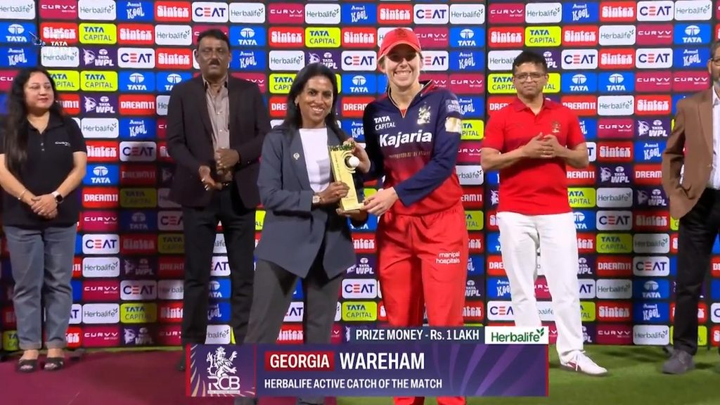 Herbalife Active Catch of the Match: Match 9, Royal Challengers Bengaluru vs UP Warriorz, WPL ...