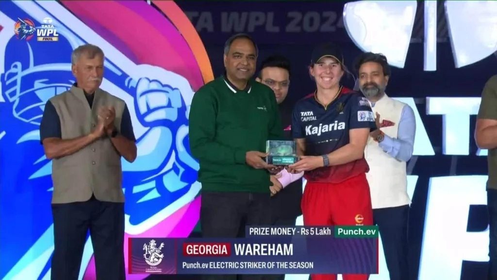 Tata WPL 2024 - Puch.ev Electric Striker of the Season: Georgia Wareham