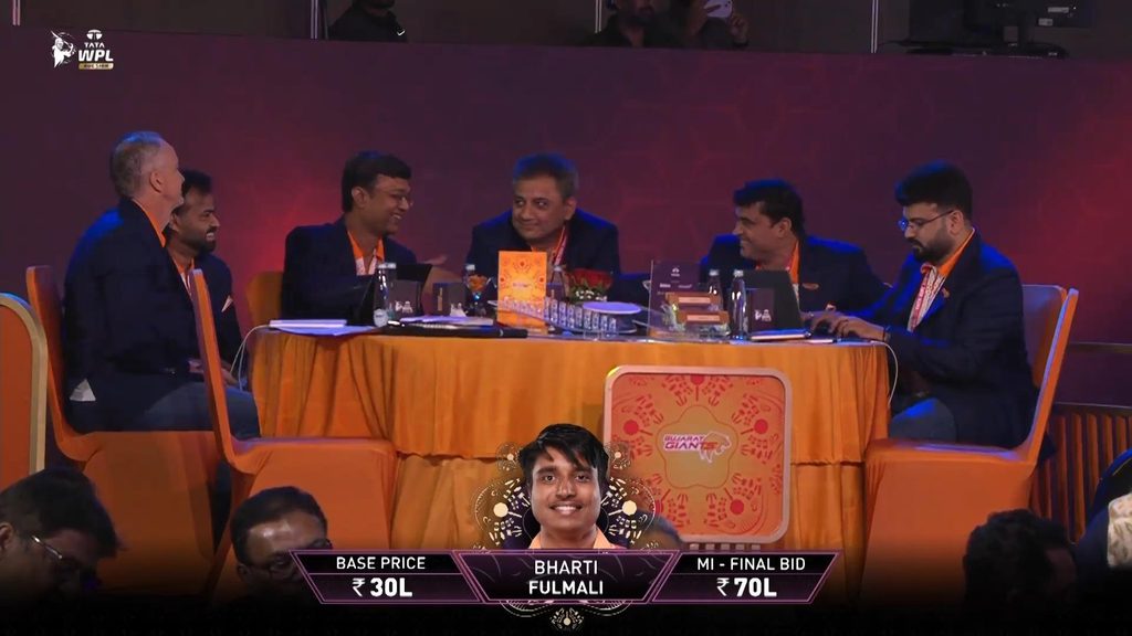 Bharti Fulmali returns to Gujarat Giants for INR 70 Lakh