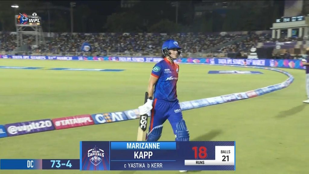 Final - MI vs DC: Marizanne Kapp Wicket