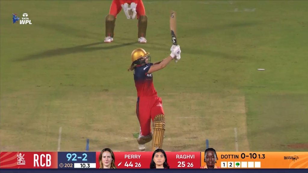 WPL 2025, M01 - GG vs RCB: Ellyse Perry Six