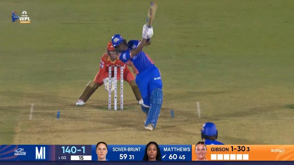 Six: Eliminator, Mumbai Indians vs Gujarat Giants, WPL 2025: Hayley Matthews Six
