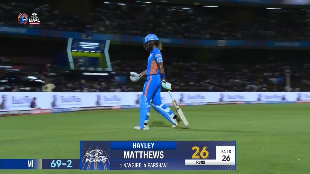 Eliminator - MI vs UPW: Hayley Matthews Wicket